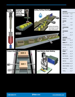 Tolomatic erd electric rod style actuator brochure | PDF