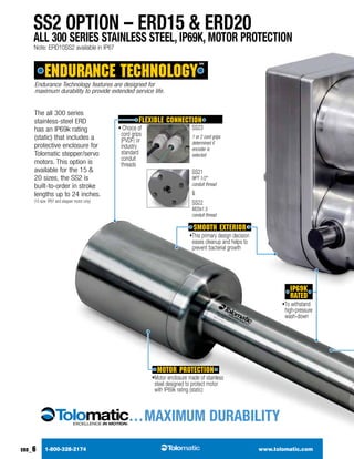 Tolomatic erd electric rod style actuator brochure | PDF