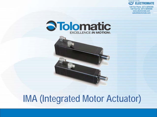 Tolomatic IMA Presentation | PPT