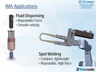 Tolomatic IMA Presentation | PDF