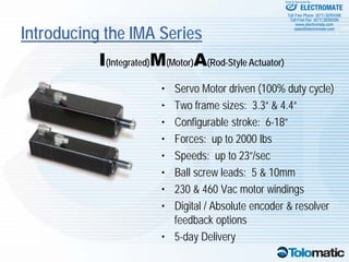 Tolomatic IMA Presentation | PDF