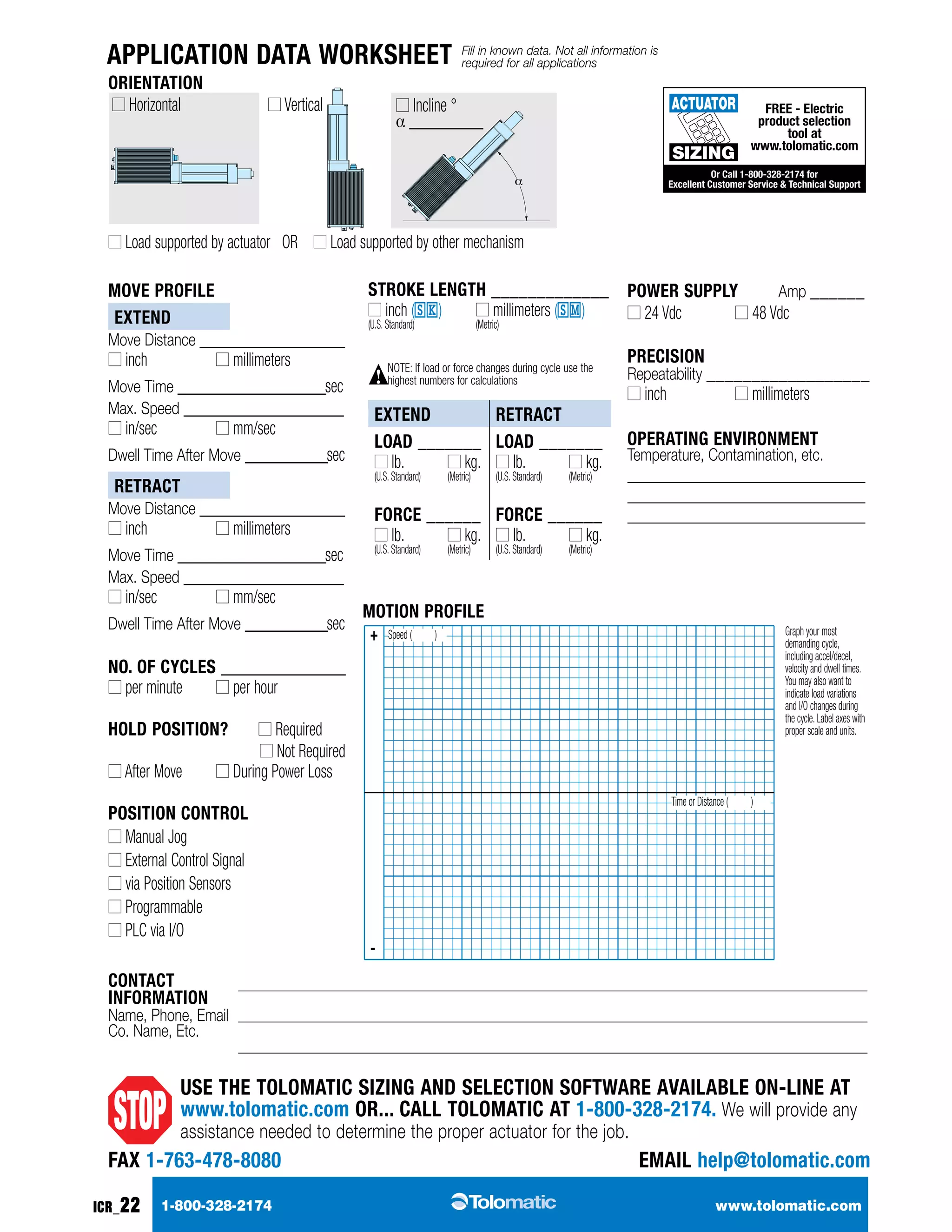 Tolomatic smart actuator series icr basic & plus brochure | PDF