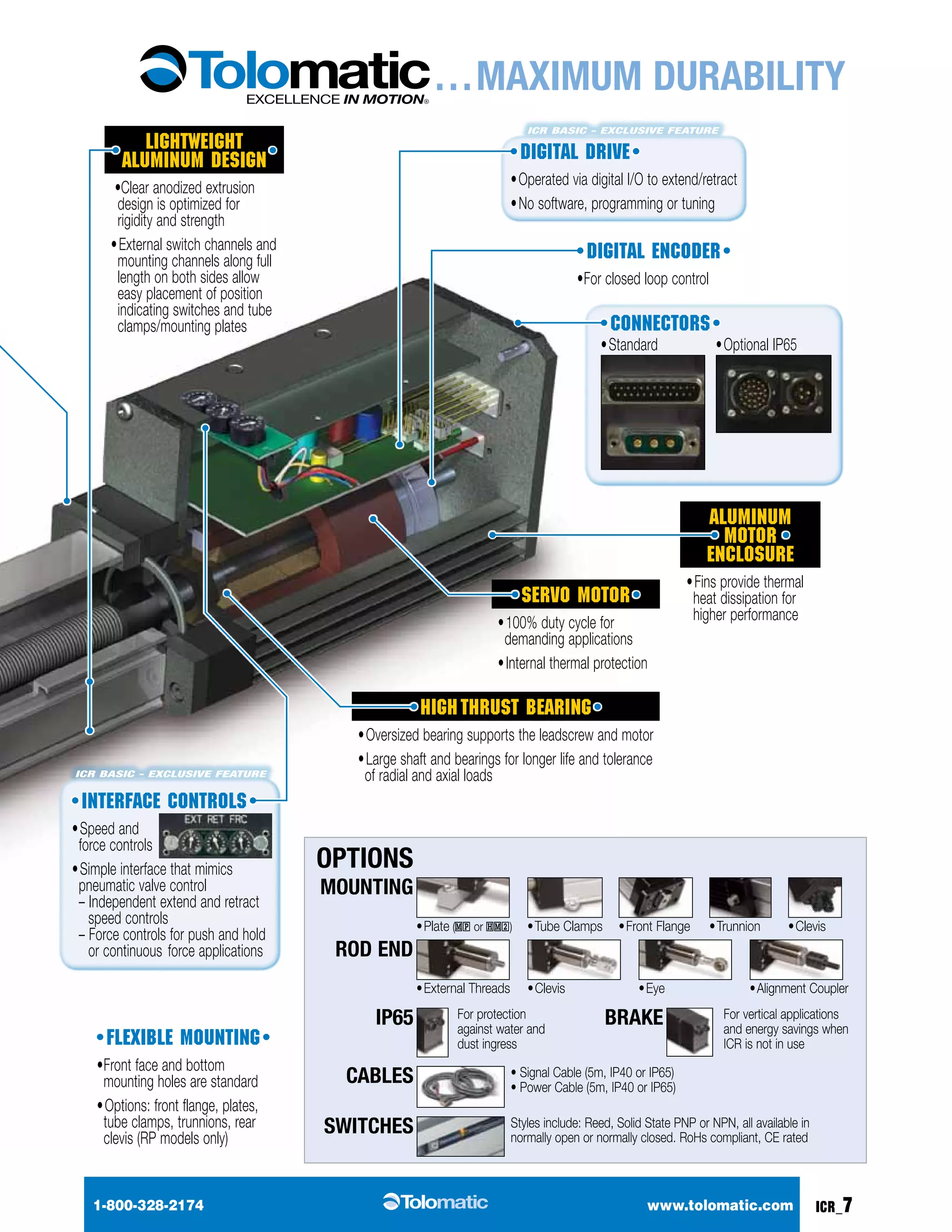 Tolomatic smart actuator series icr basic & plus brochure | PDF