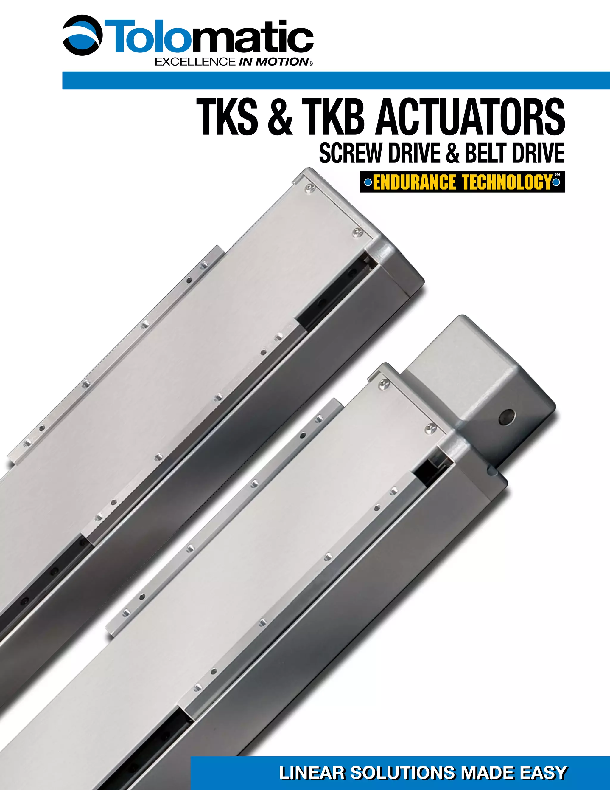 Tolomatic tks & tkb electric rodless actuator brochure | PDF | Computer ...