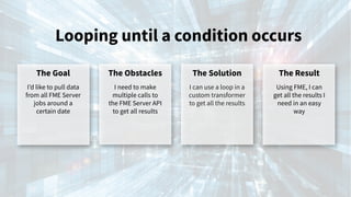 To Loop or Not to Loop: Overcoming Roadblocks with FME | PDF