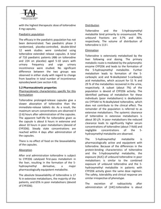 Tolterodine Tartrate2mg and 4mg Prolonged-release Capsules (Dezrol La ...