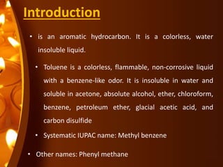 Toluene | PPTX