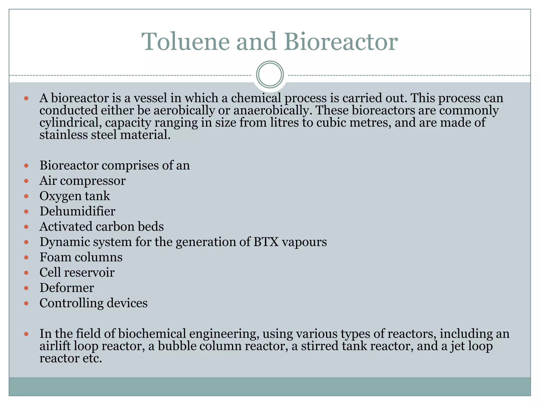 Toluene and its industrial applications | PPTX