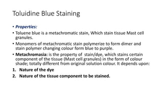 Toluidine blue staining for mast cells | PPTX