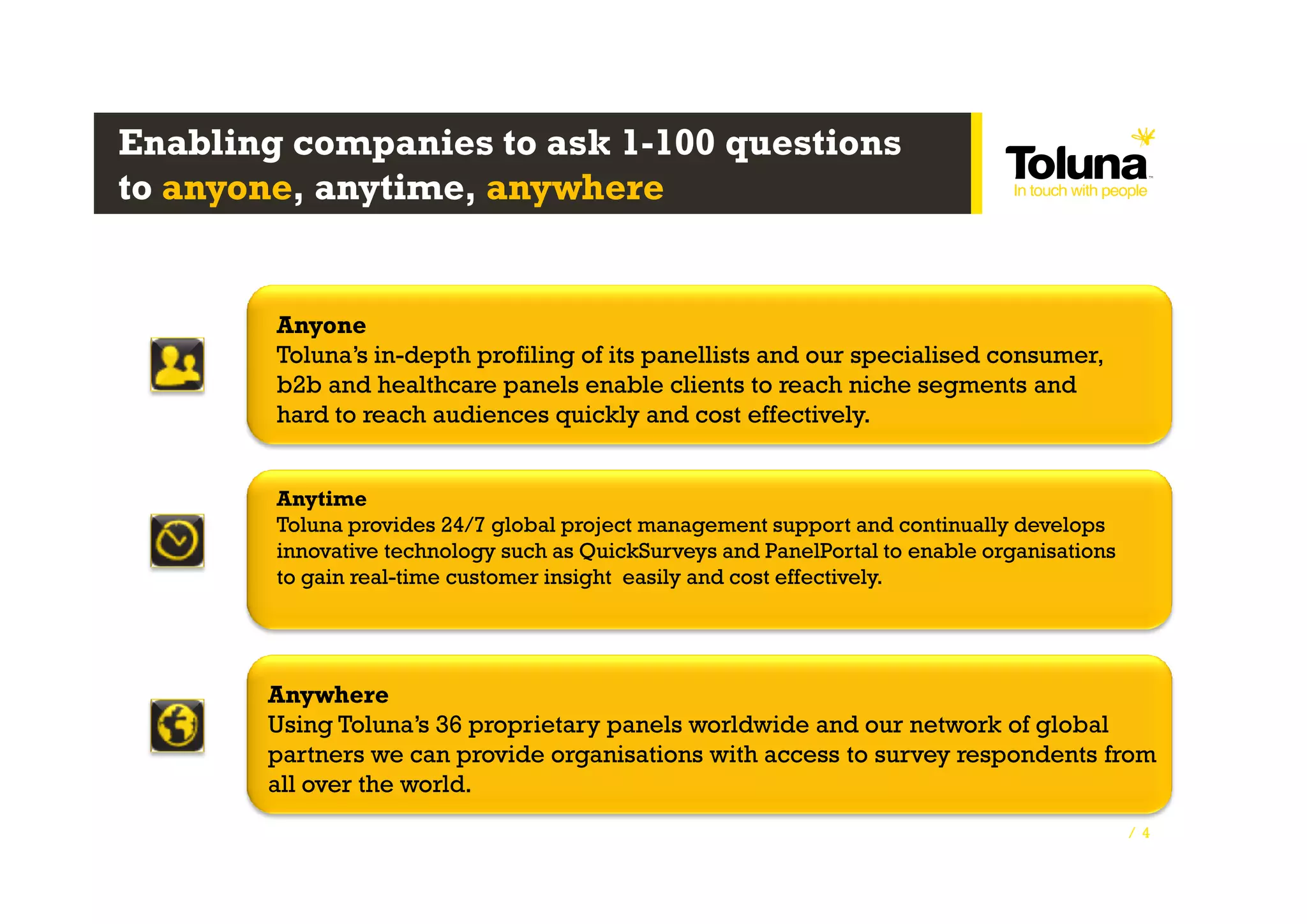 Toluna Overview | PDF