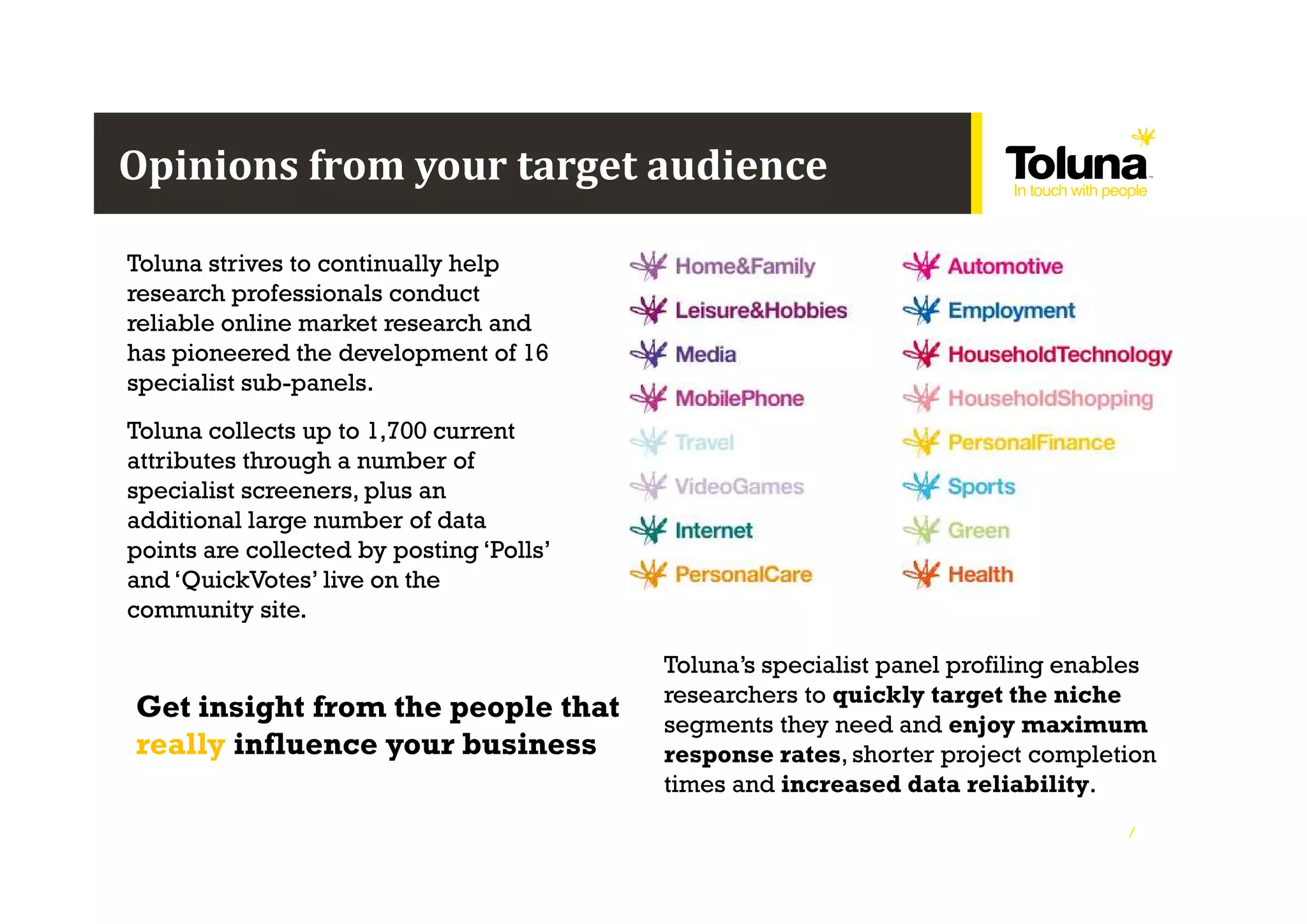 Toluna Overview | PDF