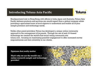 Toluna Overview | PDF