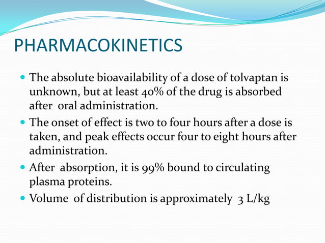 Tolvaptan | PPTX | Chemistry | Science