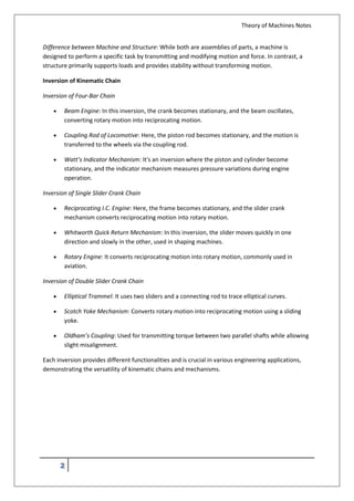 Theory of Machine Notes / Lecture Material .pdf