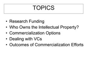 The commercialization process | PPT