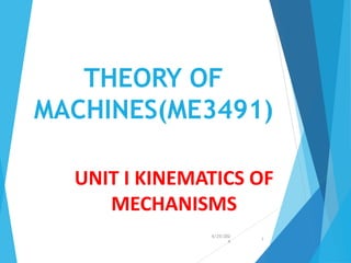 Theory of machines - UNIT -I -Godwin.ppt