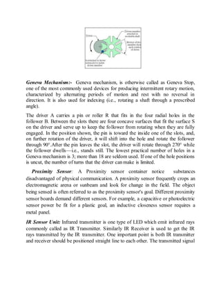 Geneva Mechanism Based Conveyor Belt | DOCX