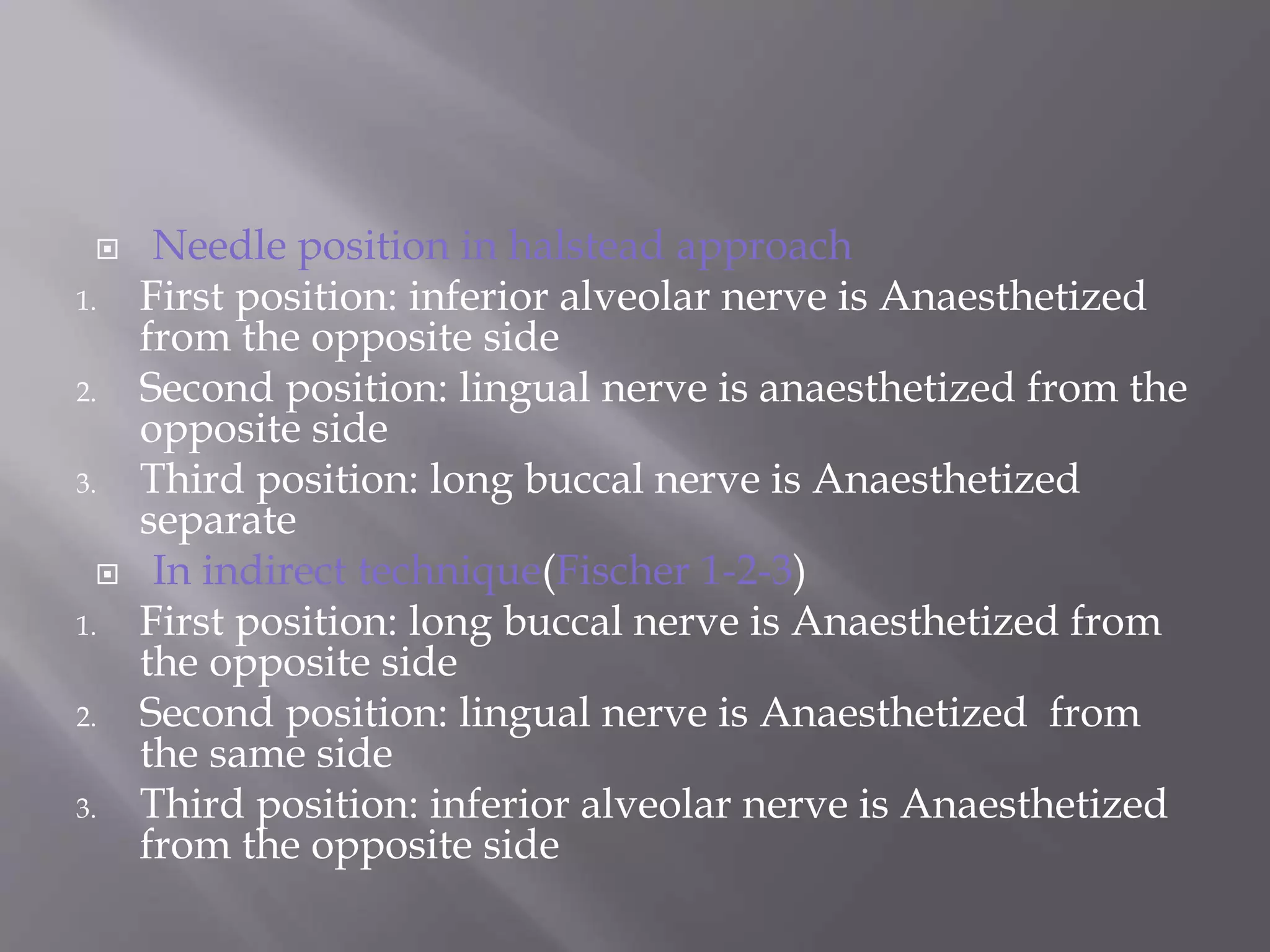 Mandibular injection techniques | PPTX