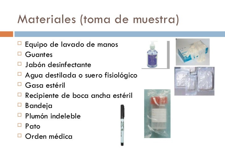 Toma de muestras (esputo, heces y orina)
