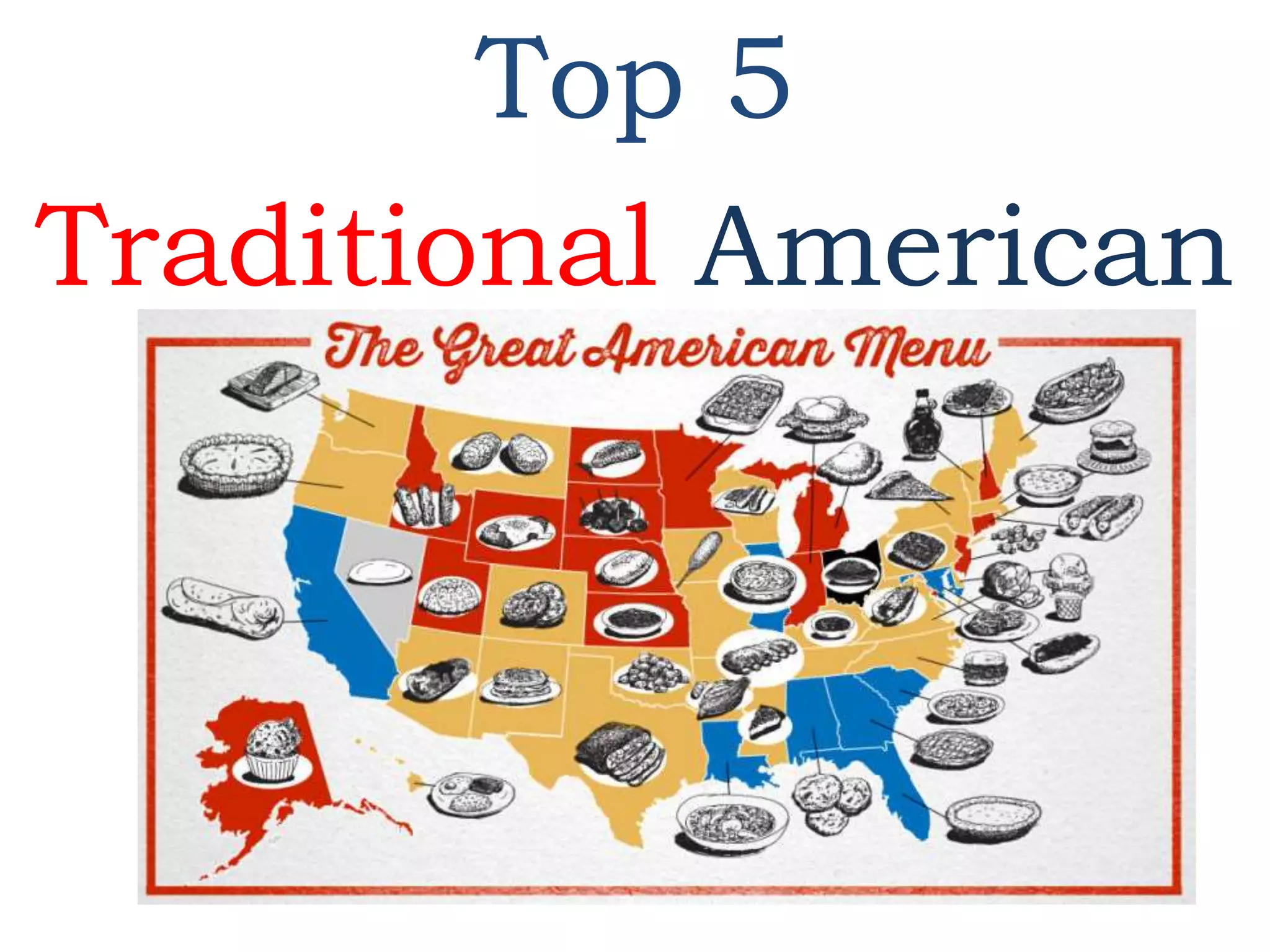 TOP 5 TRADITIONAL AMERICAN FOOD | PPTX