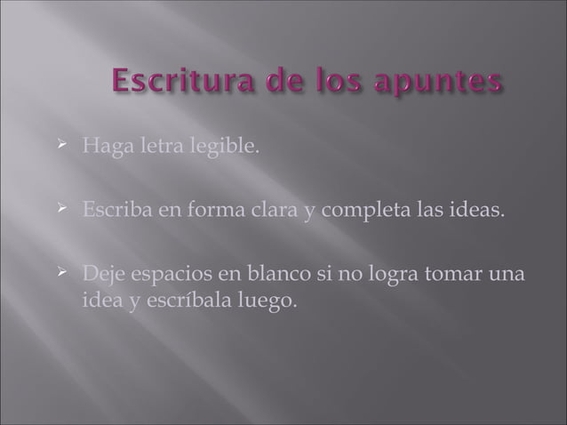 Toma de apuntes | PPT