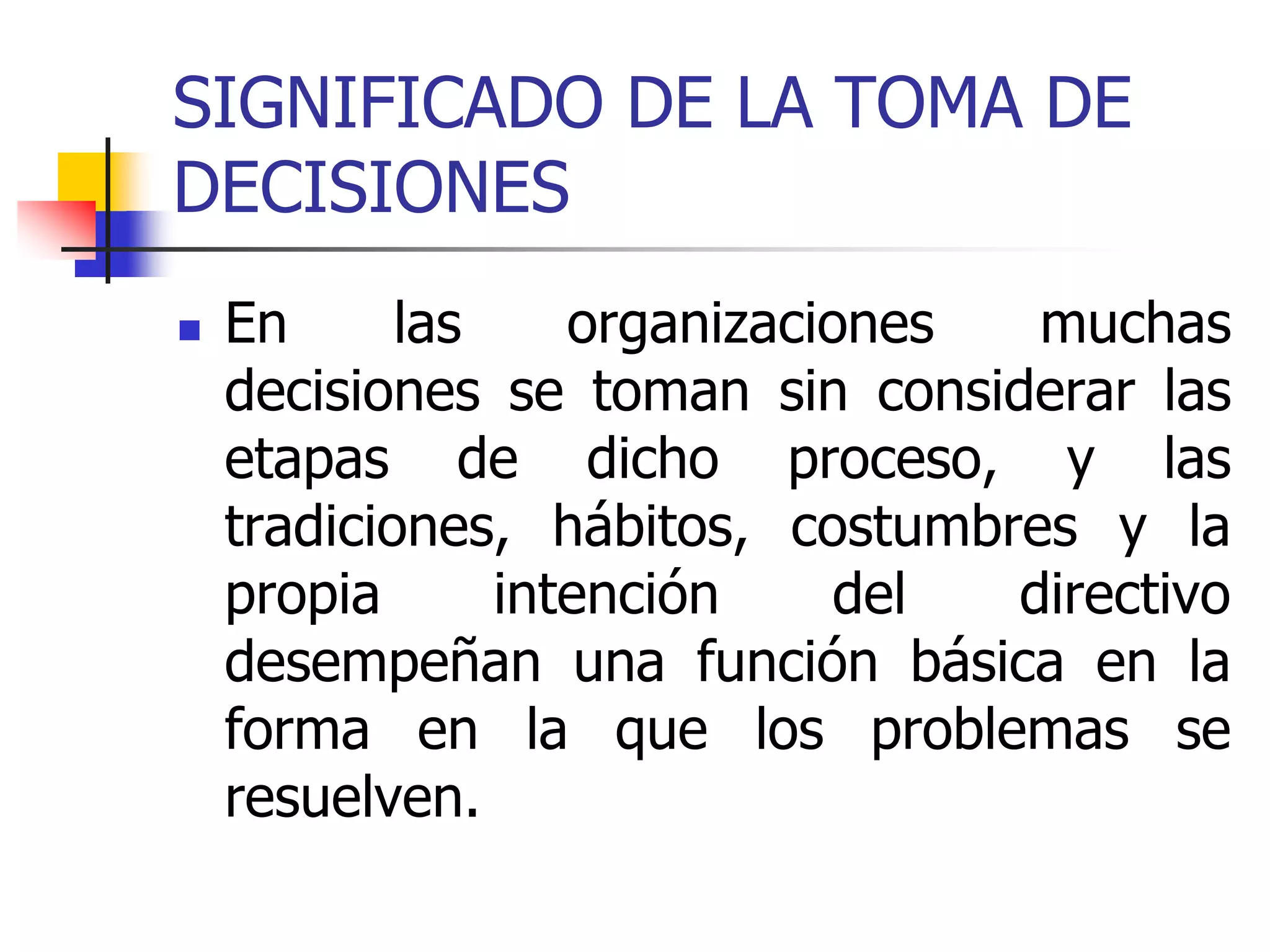 Toma decisiones | PPT