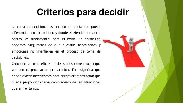 Toma de decisiones