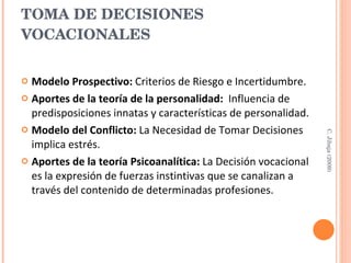 Toma de Decisiones Vocacionales | PPT