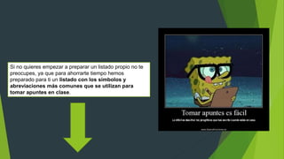 Toma de notas o apuntes en clase | PPTX