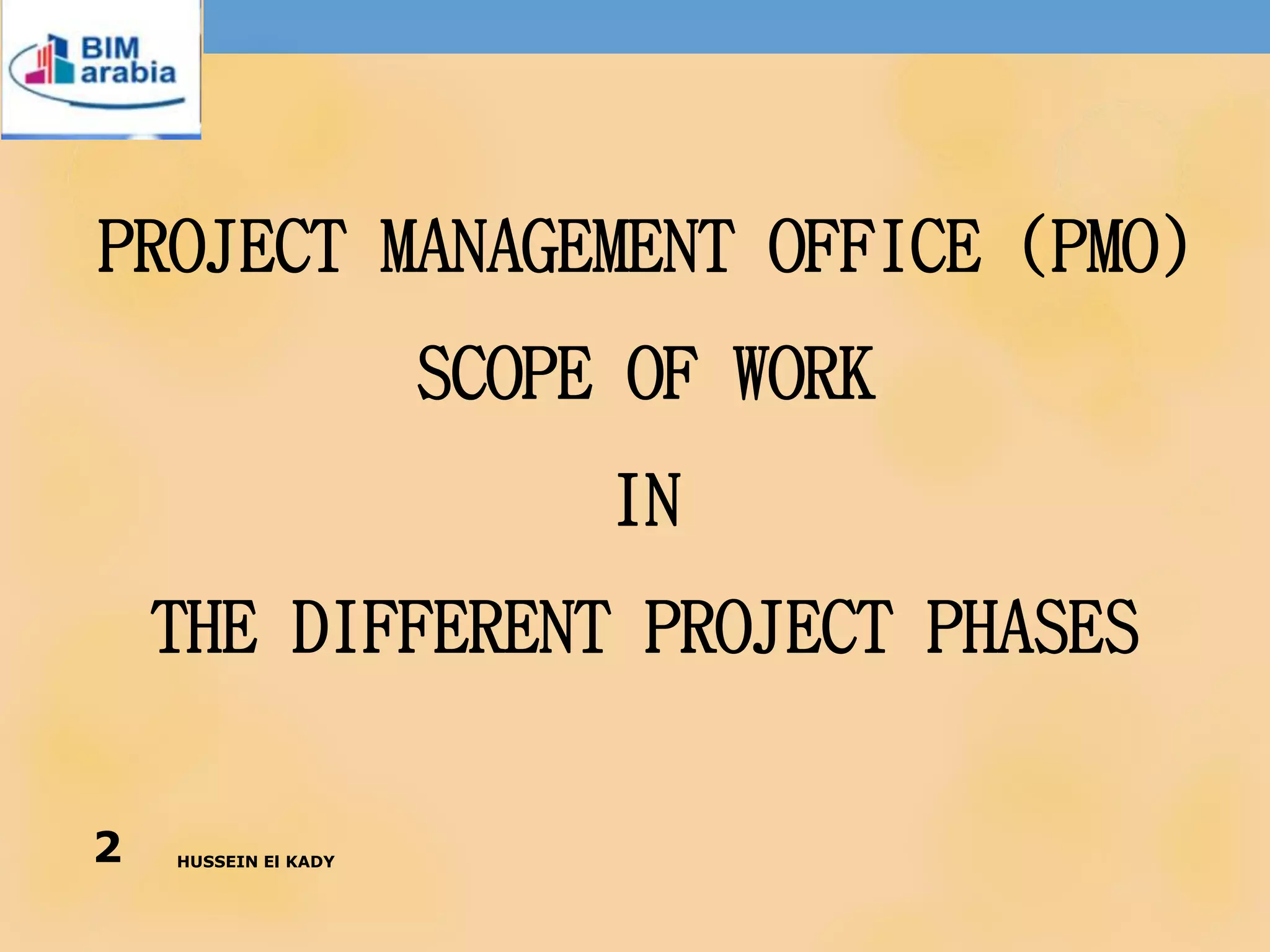 (pmo) scope of work | PPTX
