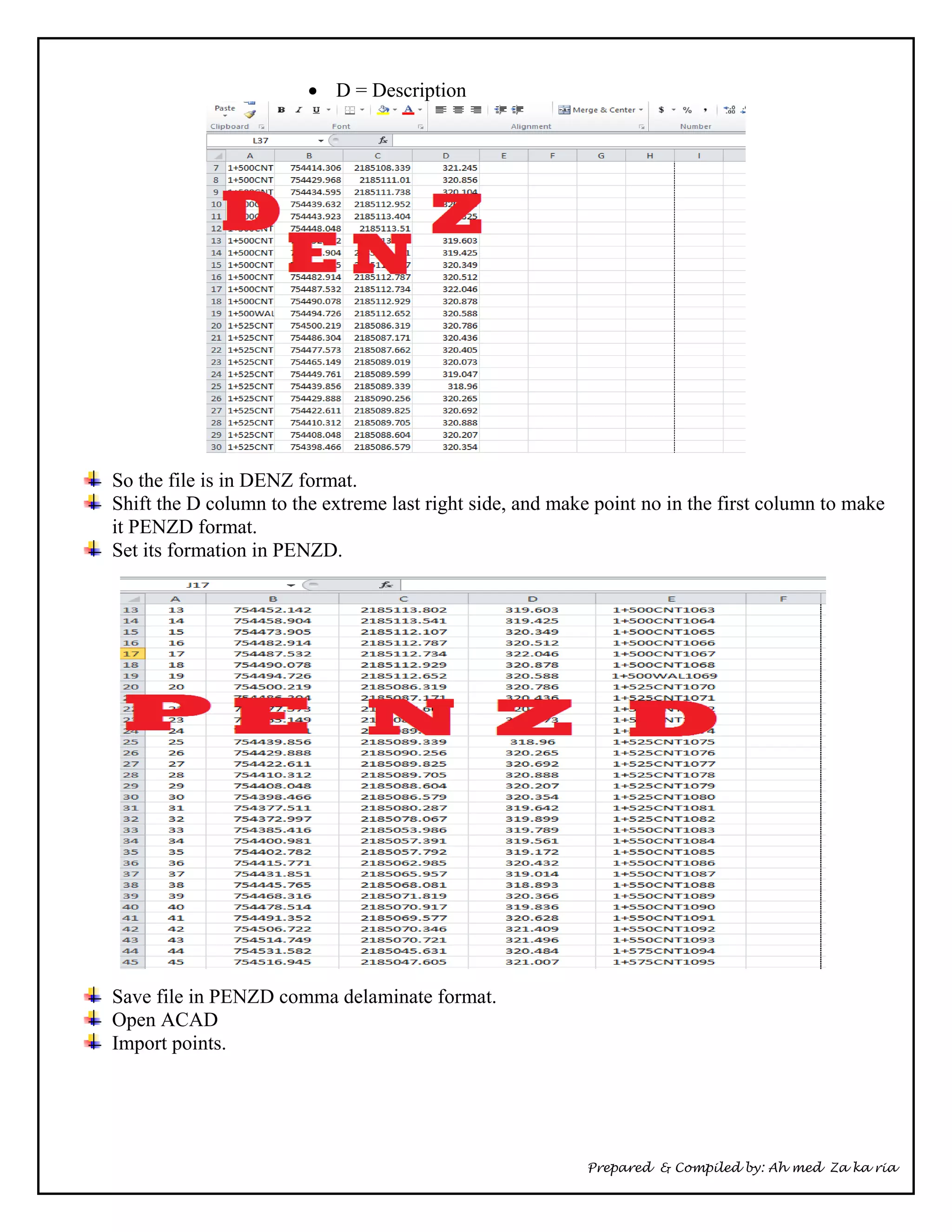 Importing Survey Data | ACAD Civil 3D | Total Station | | PDF