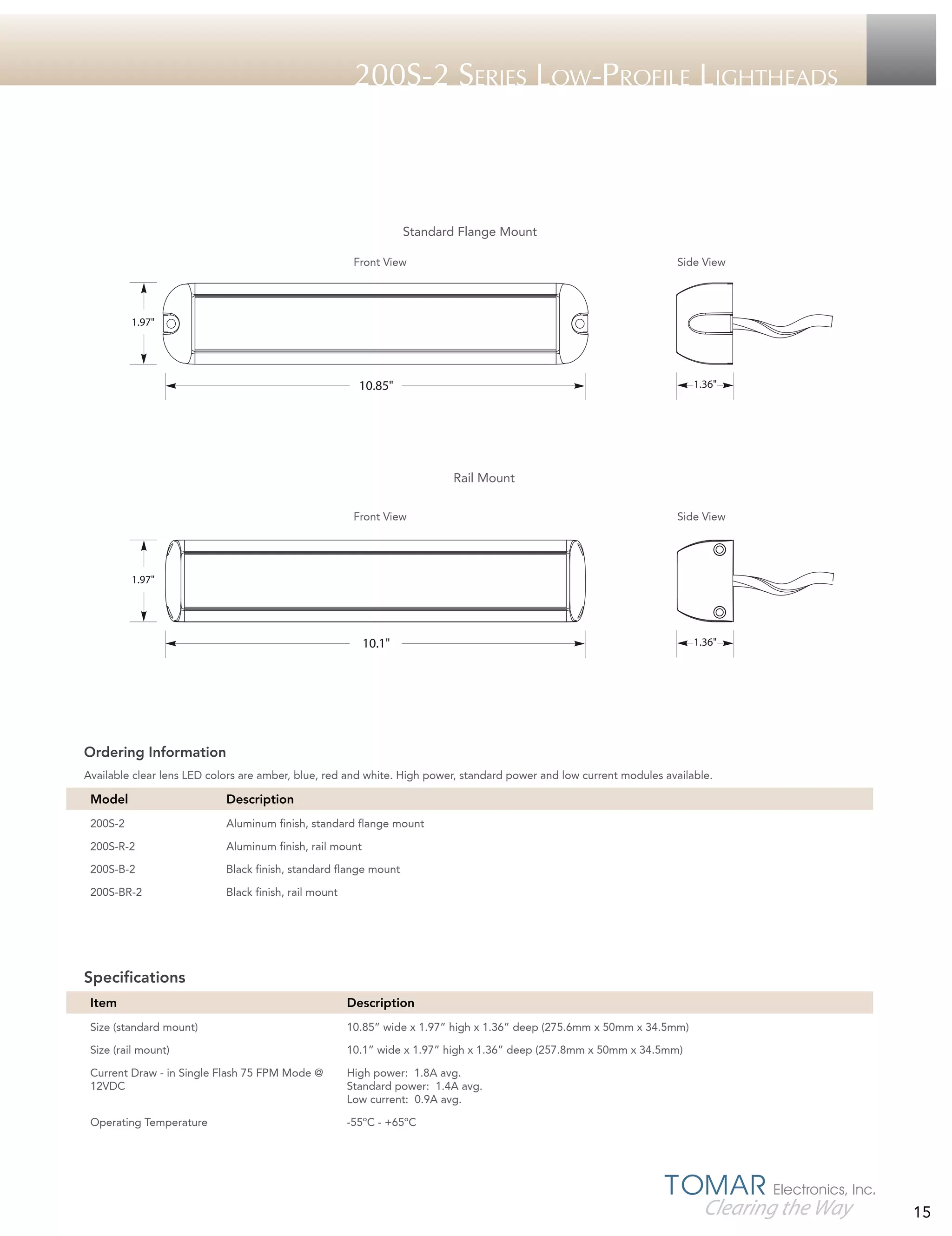 Tomar Emergency Vehicle Products - Lightbars, LED Lightheads, Self ...