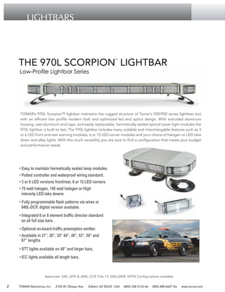 Tomar Emergency Vehicle Products - Lightbars, LED Lightheads, Self ...