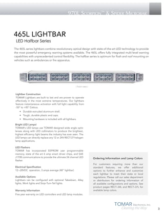 Tomar Emergency Vehicle Products - Lightbars, LED Lightheads, Self ...