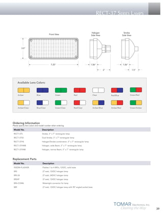 Tomar Emergency Vehicle Products - Lightbars, LED Lightheads, Self ...