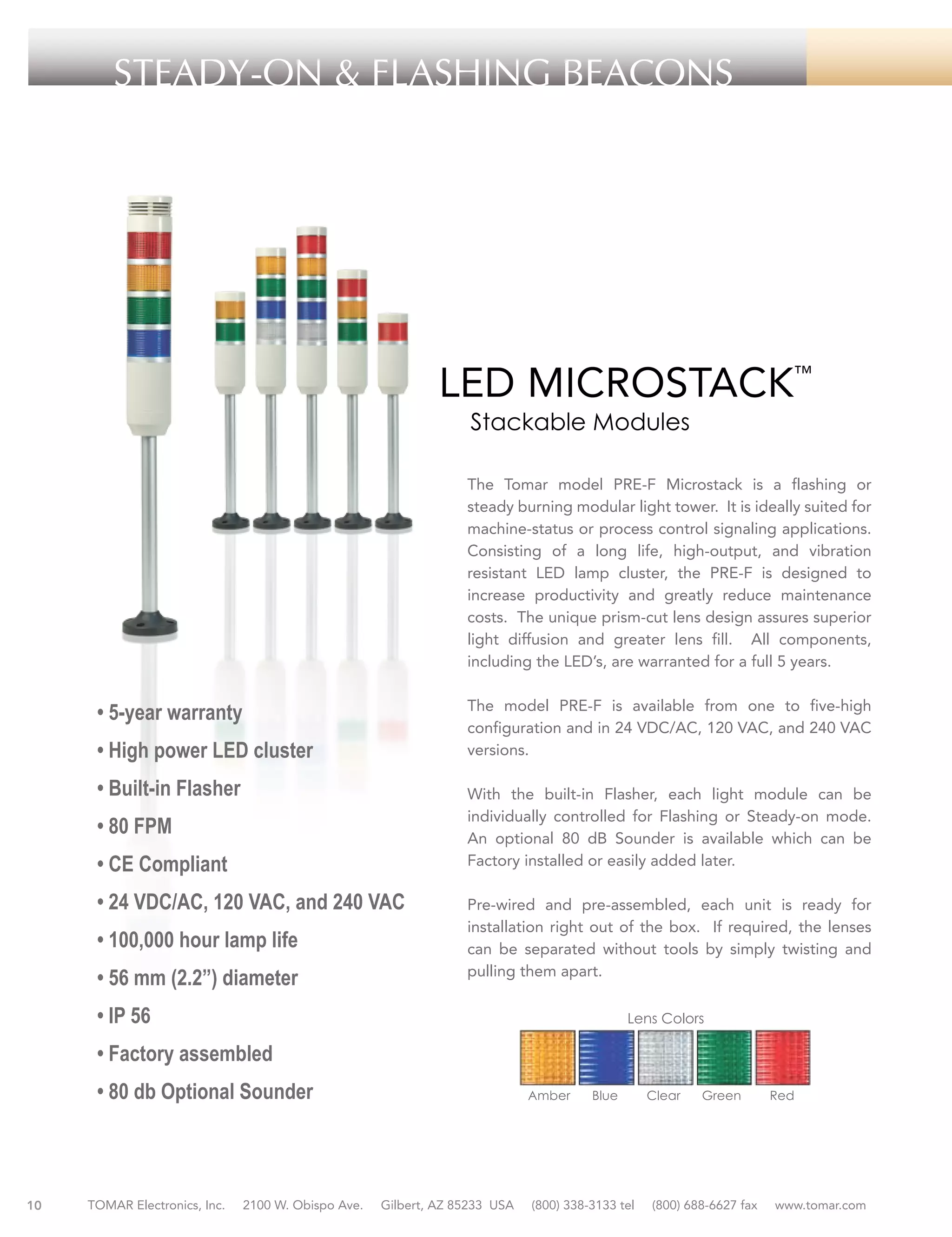 Tomar Industrial Signalling Products - Visual Signals, LED, Strobe ...