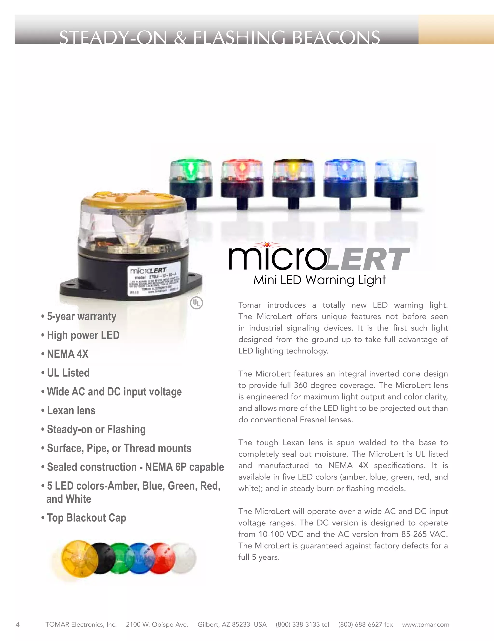 Tomar Industrial Signalling Products - Visual Signals, LED, Strobe ...