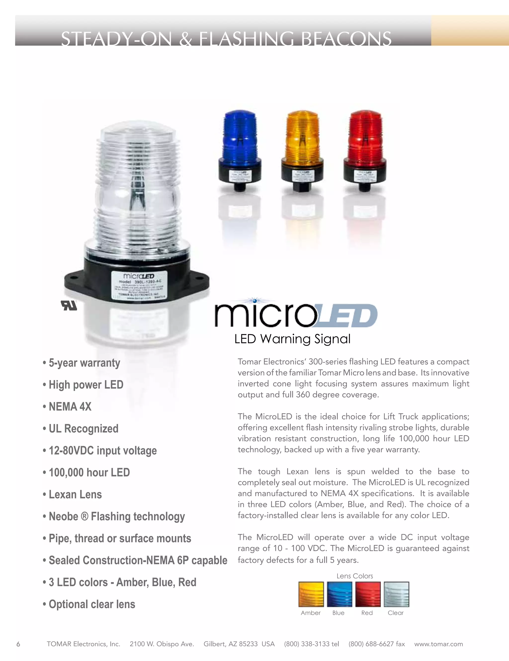 Tomar Industrial Signalling Products - Visual Signals, LED, Strobe ...