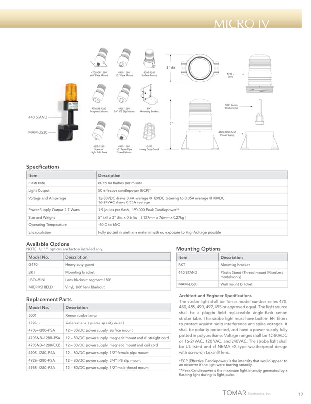 Tomar Industrial Signalling Products - Visual Signals, LED, Strobe ...