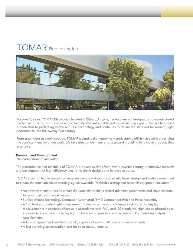 Tomar Industrial Signalling Products - Visual Signals, LED, Strobe ...