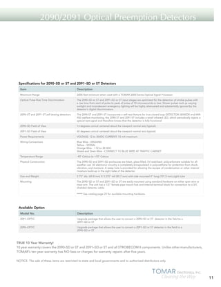 Tomar Strobecom II Optical Preemption & Priority Control System - Preemption Detectors, LED ...