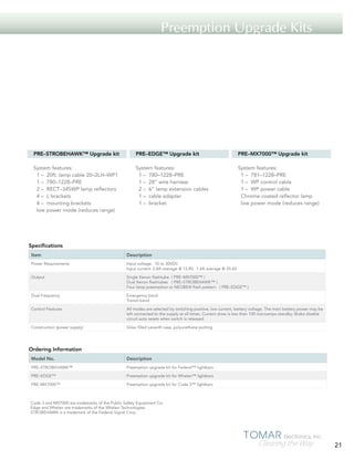 Tomar Strobecom II Optical Preemption & Priority Control System - Preemption Detectors, LED ...