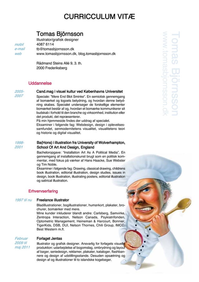 Tomas Bjornsson Cv | PDF