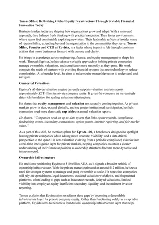 Rethinking Global Equity Infrastructure Through Scalable Financial ...