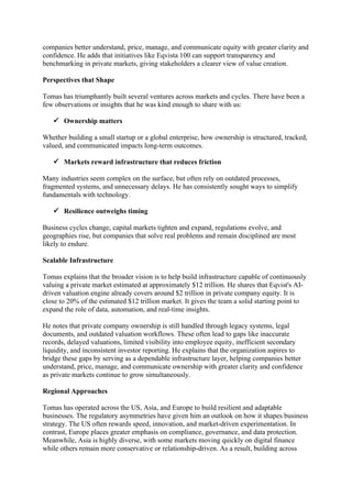 Rethinking Global Equity Infrastructure Through Scalable Financial ...