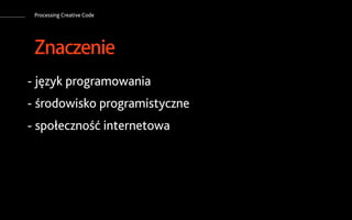 Processing - Creative Code | PDF | Programming Languages | Computing