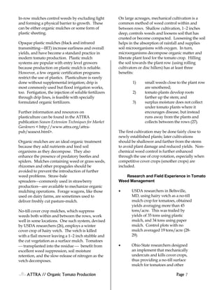 Organic Tomato Production | PDF