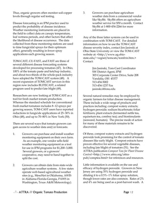 Organic Tomato Production | PDF