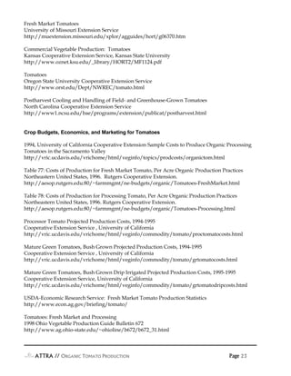 Organic Tomato Production | PDF