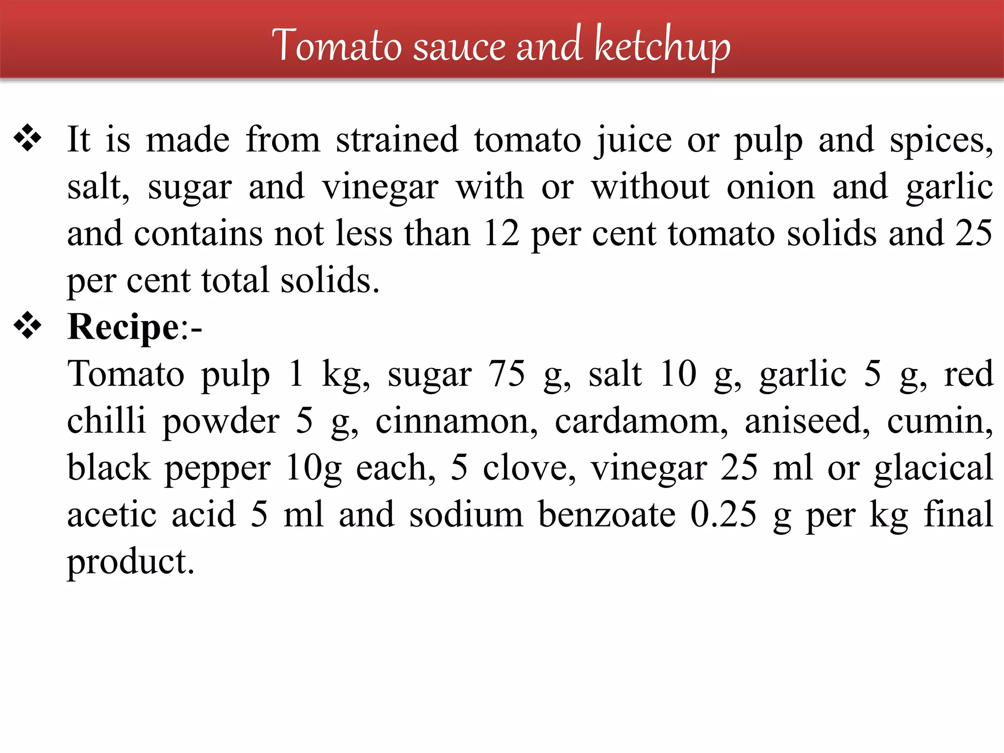 PROCESSED PRODUCTS OF TOMATO | PPTX